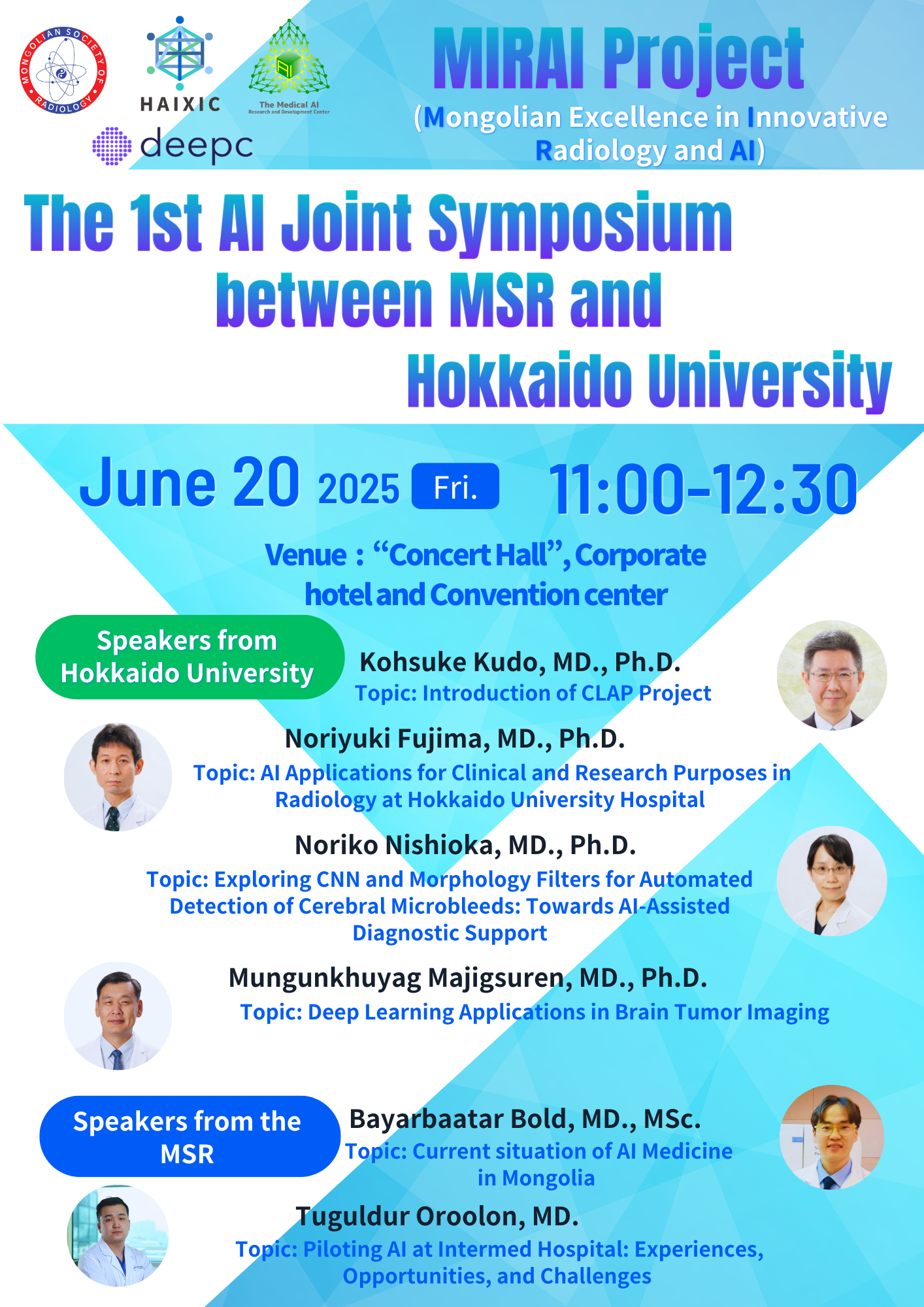 The 1st AI Joint Symposium between MSR and Hokkaido University was held ...